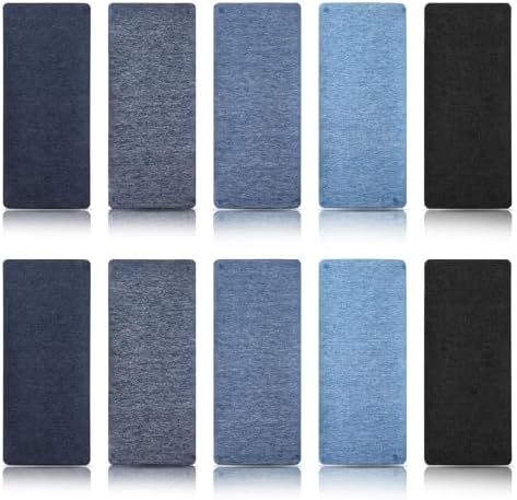 iwiio Denim Patches for Jeans Iron on, 10Pcs Iron on Patches for ...