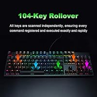 2020 BEJOY GM212 Mechanical Wired Gaming Keybord, 104 Standard Keys ...
