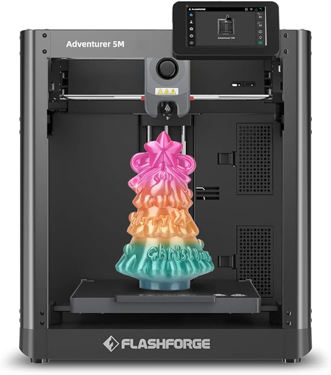 FLASHFORGE Adventurer 5M 3D Printer, 600mm/s High-Speed, 1 Click Fully ...