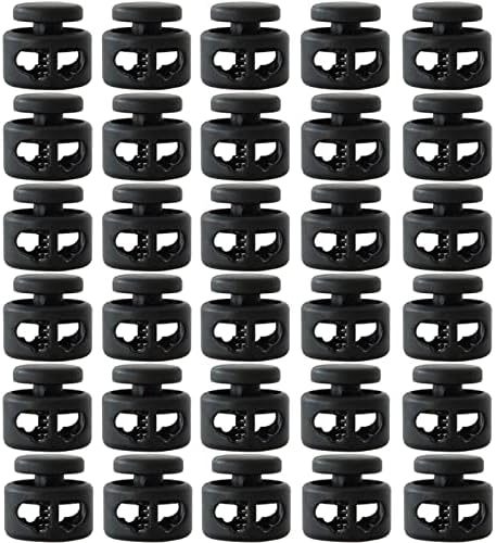 Amazon.com: AQRINGO 100 Pcs Plastic Cord Locks Single Hole Spring ...