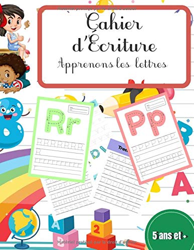 Cahier Decriture Apprenons Les Lettres 5 Ans Et Livre Decriture ...