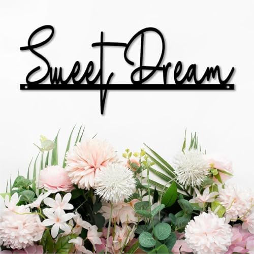 Amazon.com: Vivegate Sweet Dreams Metal Sign Wall Art Decor - 35"X8 ...