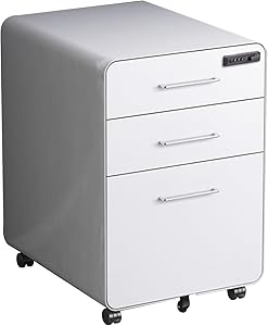 Amazon.com: Desk File Cabinet Drawer File Cabinet on Wheels,Mobile File ...