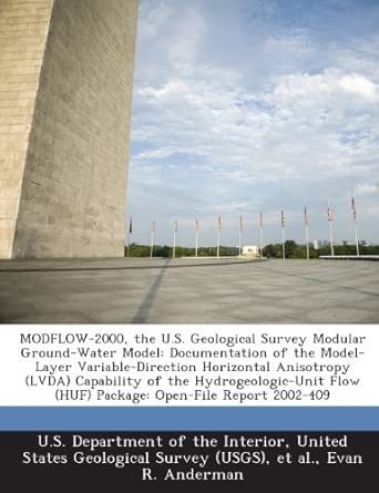 MODFLOW-2000, the U.S. Geological Survey Modular Ground-Water Model ...