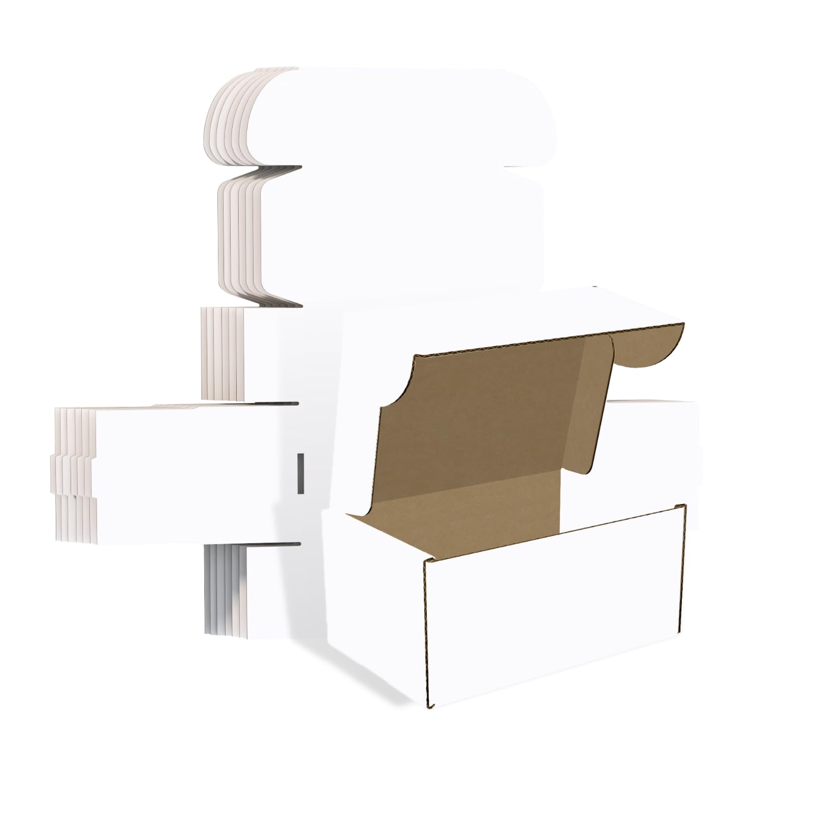 Amazon.com: Boyoal 643 white Small Shipping Box, 20-Pack Corrugated ...