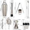 Buy Shuban Bar Tool Set with Sleek Bamboo Stand Base, 10pcs ...