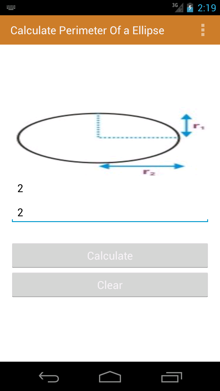 Calculate Perimeter Of a Ellipse - App on the Amazon Appstore