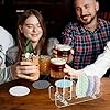 Amazon.com: Clear Acrylic Coaster Holder, 6 Grids Anti Slip Coaster ...