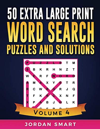 50 Extra Large Word Search Puzzles and Solutions: Easy To Read Super ...