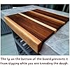 Amazon.com: Walnut & Maple Dough Board with Lip - Hardwood Cutting ...