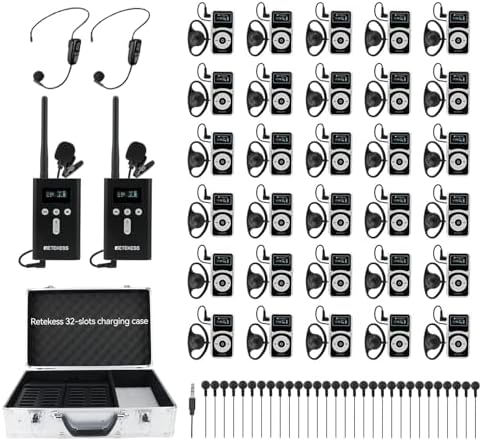 Retekess T130 Pro Draadloos Tour Guide System, Wireless Audio Tour ...