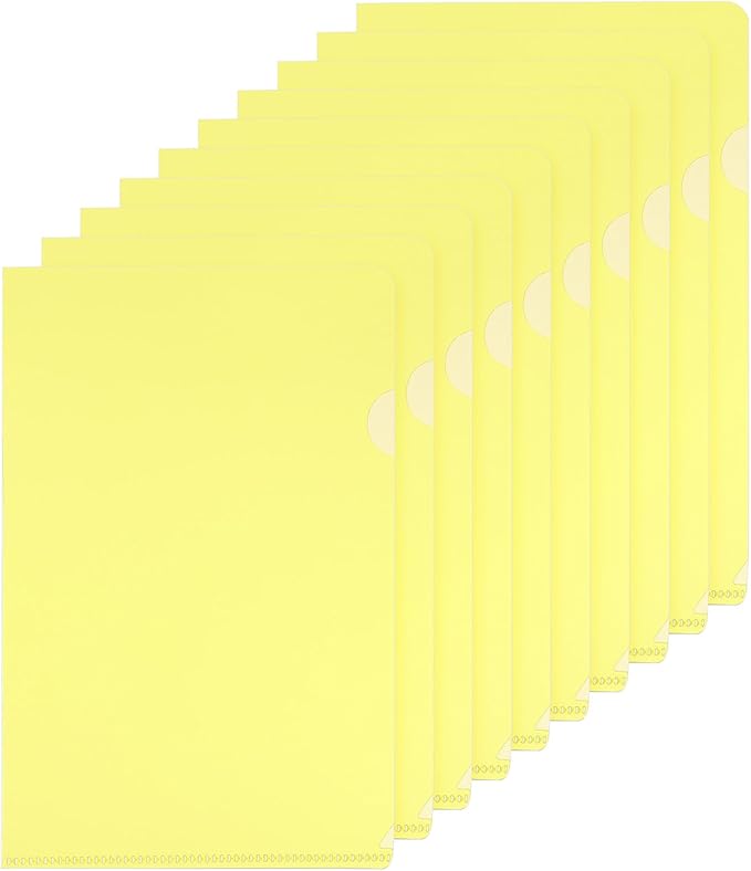 Amazon.com : PATIKIL L Type Folders 30 Pack A5 Plastic File Project ...