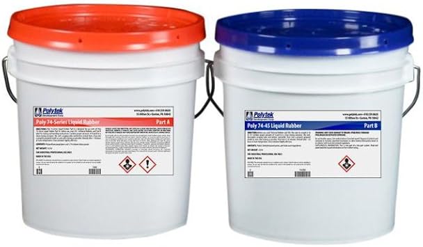 Amazon.com: Polytek 74-45 Liquid Polyurethane Rubber (16lb Kit)