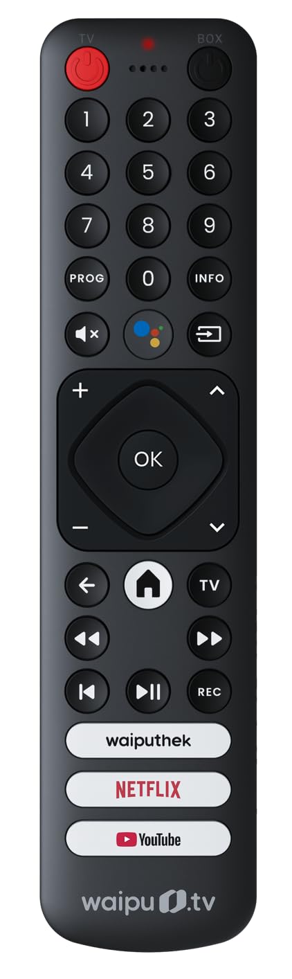 waipu.tv Fernbedienung mit Schnellwahltasten für waipu.tv 4K Stick ...
