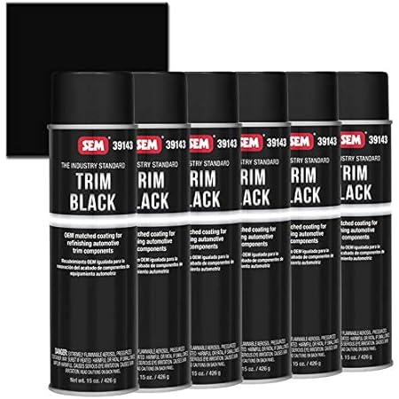 Amazon.com: SEM 39143 Trim Black Aerosol (6) : Automotive