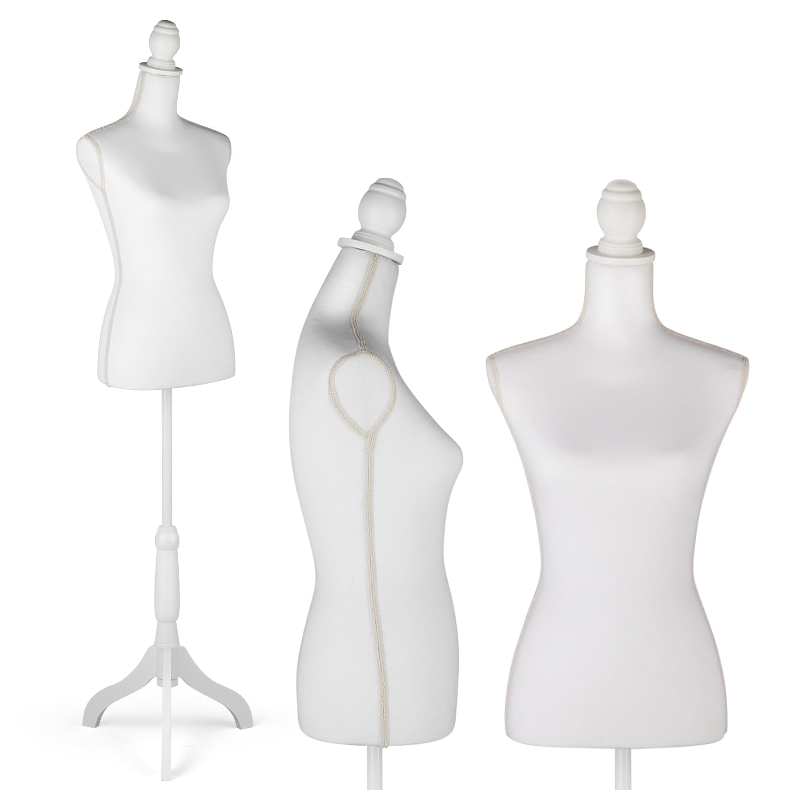 Amazon.com: SIMEFUL Female Mannequins Body Torso Dress Form with Tripod ...