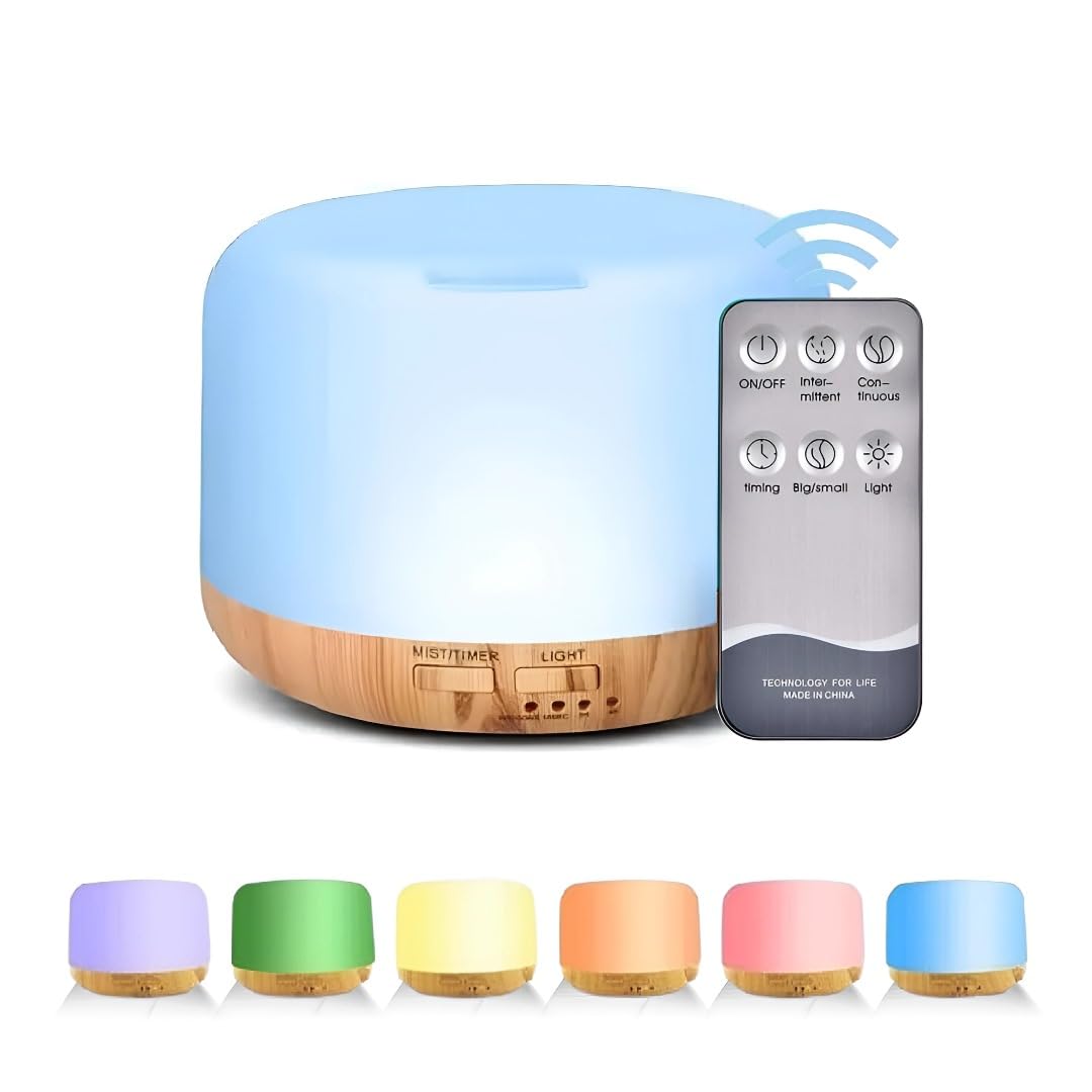 300ML Essential Oil Diffuser, Ultrasonic Aromatherapy Air Diffuser with ...