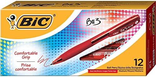 Amazon.com : BIC BU3 Retractable Ballpoint Pen, Medium Point (1.0mm ...