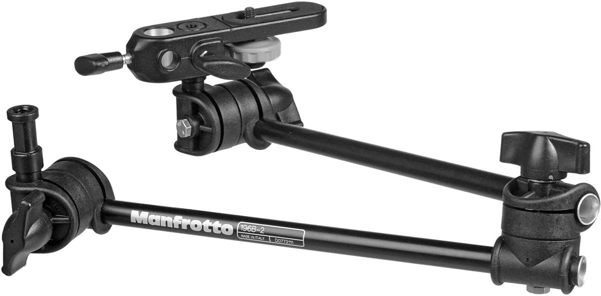 Amazon.com : Manfrotto 196B-2 2-Section Single Articulated Arm with ...