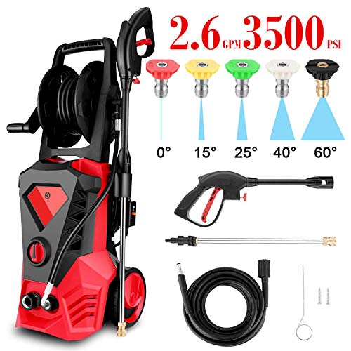 High Pressure Washer 3500 Max PSI 2.6 GPM Electric Car Pressure Washer ...