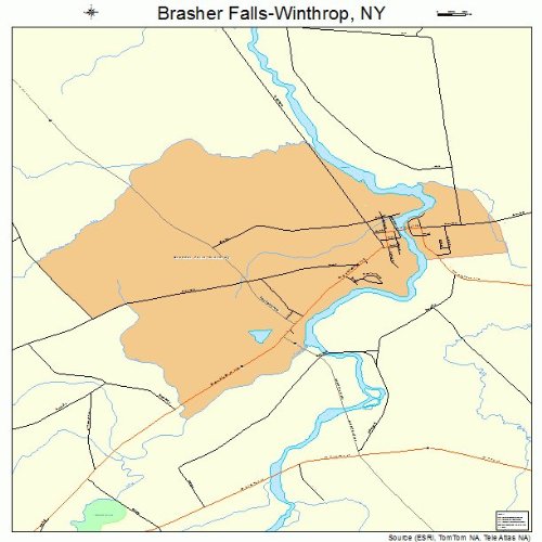 Map Of Brasher Falls Ny at Paul Jamison blog