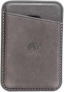 Amazon.com: Bullstrap Premium Leather MagSafe Wallet Compatible with ...