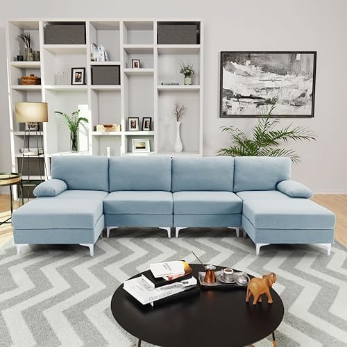 Amazon.com: Divano Roma Furniture Modern Convertible, Chenille Fabric L ...