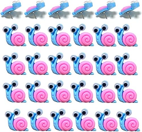 Amazon.com: 30pcs Snails Push Pins Cute Thumb Tack Creative Pushpins ...