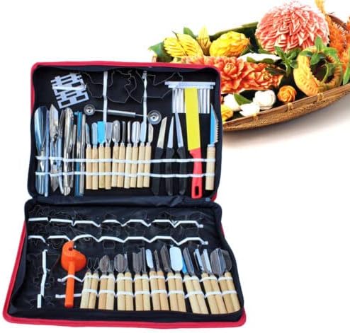Amazon.com: SNKOURIN Kitchen Carving Tool Kit, 80pcs Portable Kitchen ...