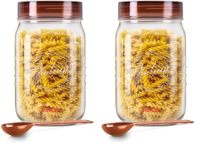 Buy MILTON Vintage Airtight Containers with Spoons for Kitchen Storage ...
