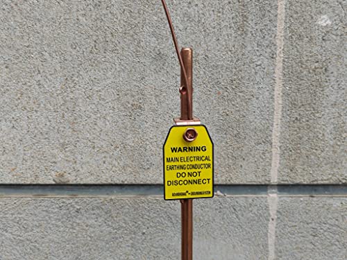 Snapklik.com : Electric Grounding Warning Tag,Earthing Alert Signs For ...