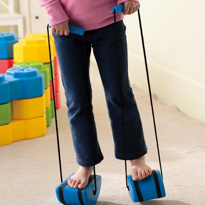 plutofit Kid Stepping Stone Walking Stilts Balance Training Toy River ...