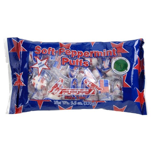Amazon.com : RED BIRD PEPPERMINT CANDY ALL NATURAL SOFT PUFFS 5.5 OZ ...