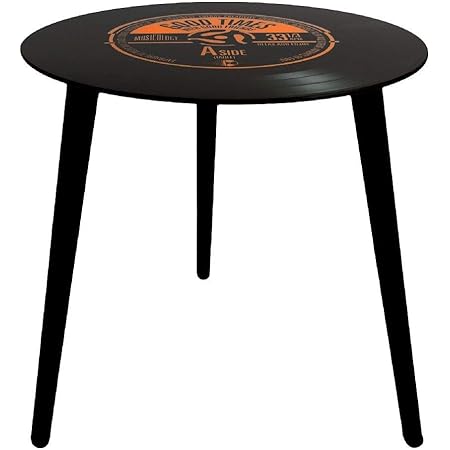 Widdop Musicology Record Shaped Side Table : Amazon.co.uk: Home & Kitchen