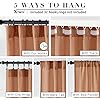 Amazon.com: XTMYI Terracotta Rust Colored Sheer Curtain Panels for ...