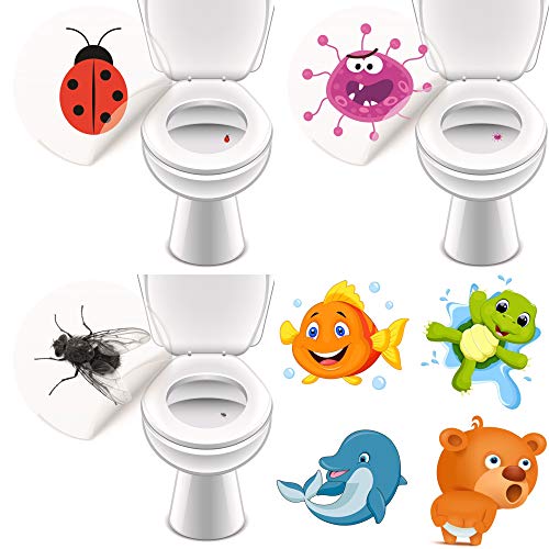 LK-Trend & Style Clean Toilet by Toilet Stickers 16 Colourful Stickers ...