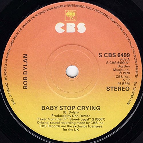 Amazon.com: Bob Dylan - Baby Stop Crying - 7 inch vinyl / 45: CDs & Vinyl