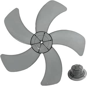 Replacement Fan Blades, 5 Plastic Leaf Fan Replacement Blade, Low Noise ...