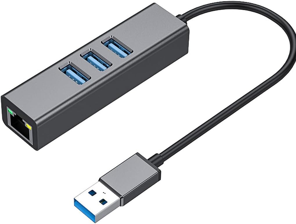 Amazon.com: RIIPOO USB to Ethernet Adapter with 3-Ports USB Hub, USB 3. ...