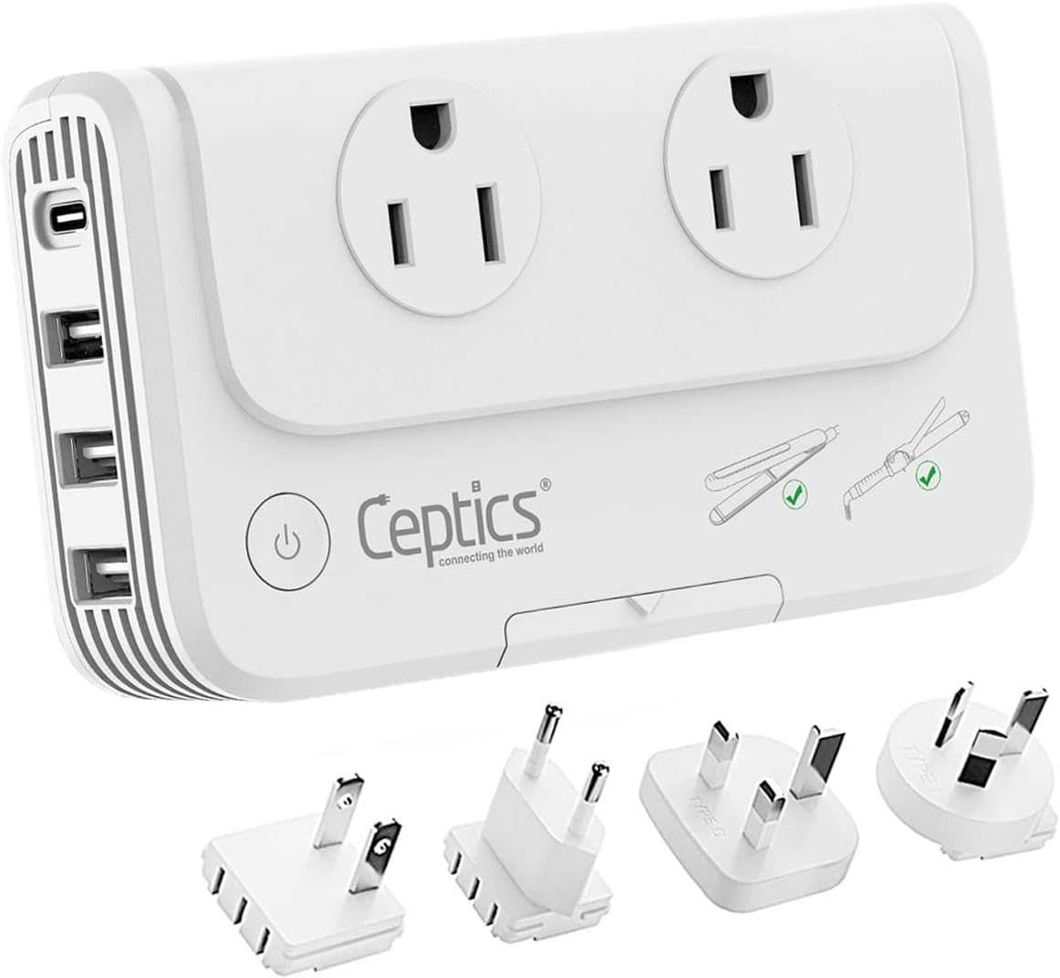 Amazon.com: 220v to 110v Converter 2300W Power Converter Adapter Combo ...