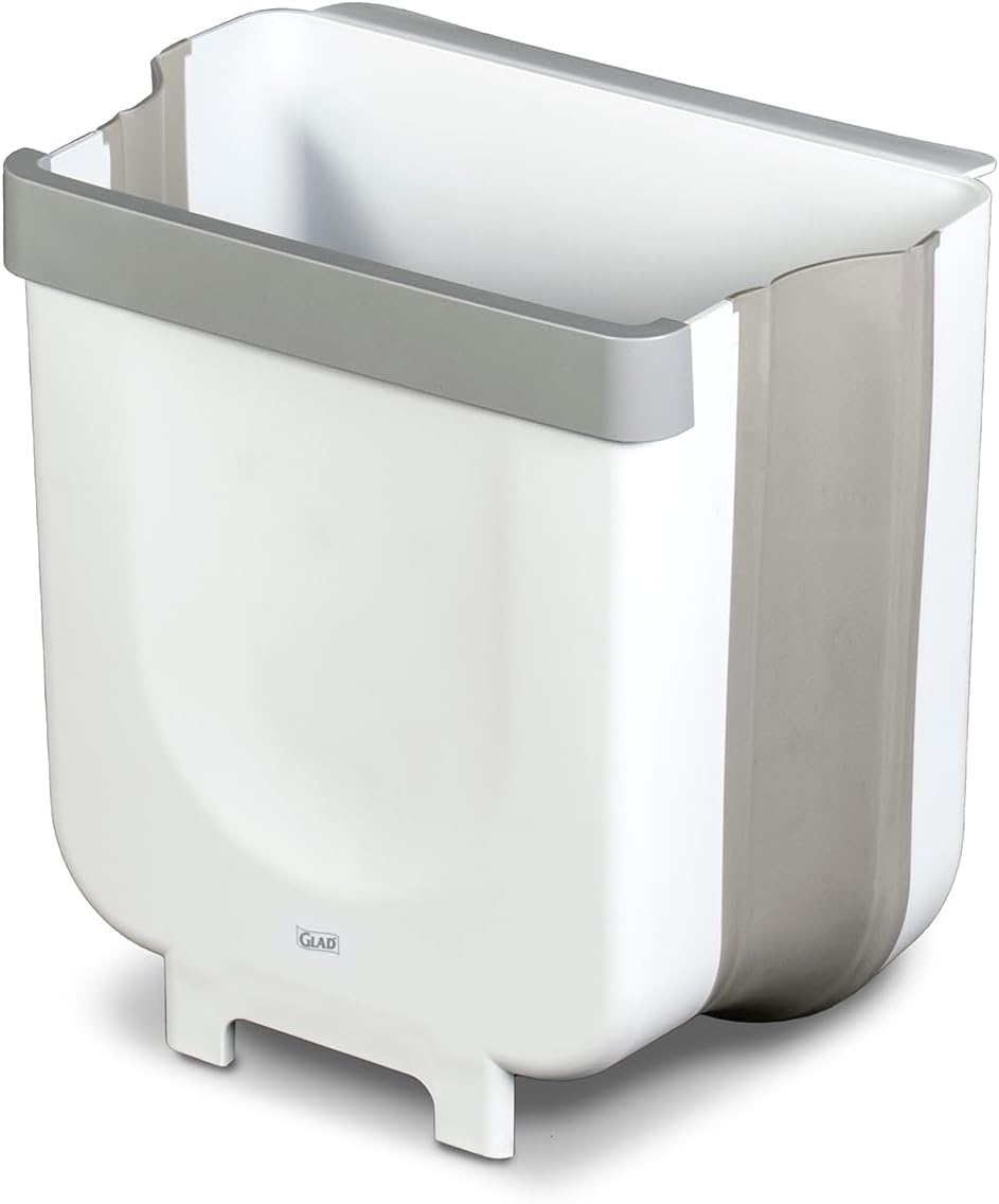 Amazon.com: Glad Roomate Collapsible Waste Bin | Compact Travel Trash ...