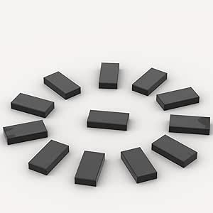 Amazon.com: YUJHITP 300 Piece Black Tiles Bulk, Black 1x2 Building ...
