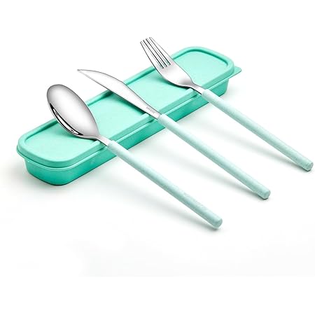 Amazon.com | YBOBK HOME Portable Utensils Set with Case Travel ...