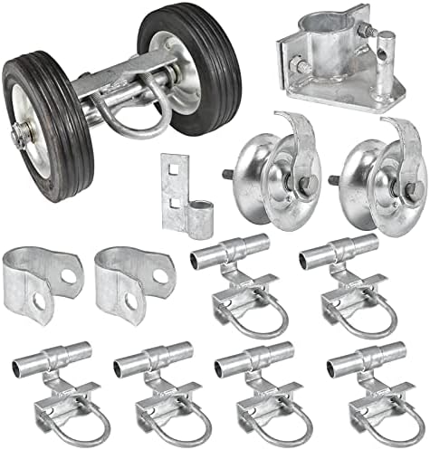 Amazon.com: Rolling Gate Hardware Kit for Chain Link Sliding Gates ...