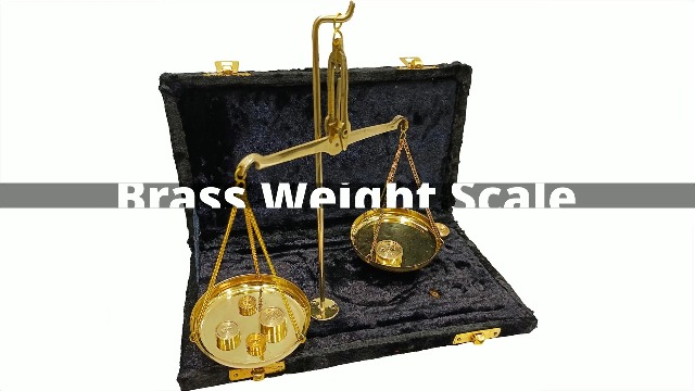 Old Traditional Goldsmith Weight (tarazu) Showpiece Brass Weighing ...