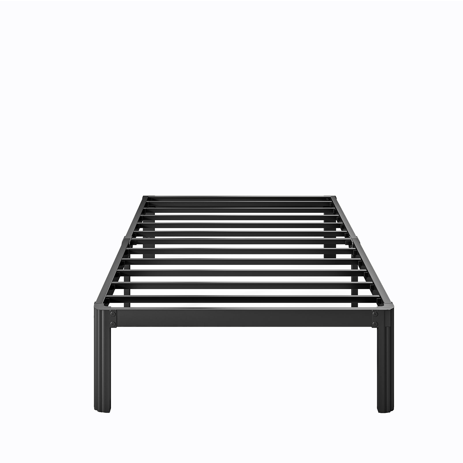 Amazon.com: LAKKURI 12 Inch High Twin Bed Frame No Box Spring Needed ...