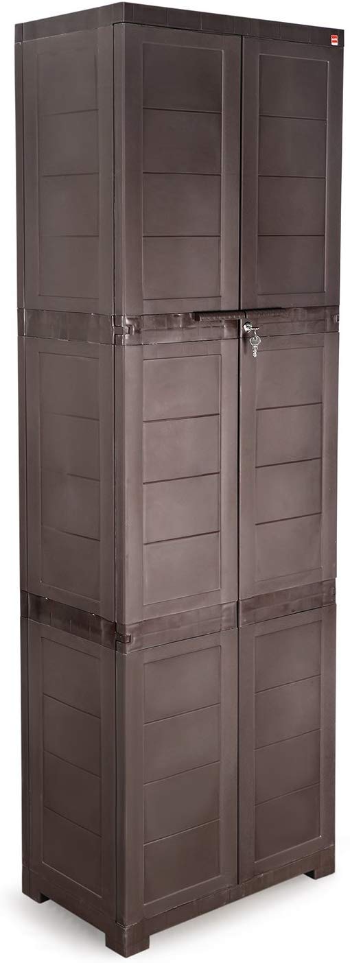 Cello Novelty Large Plastic Cupboard with lock(Red and Blue) : Amazon ...