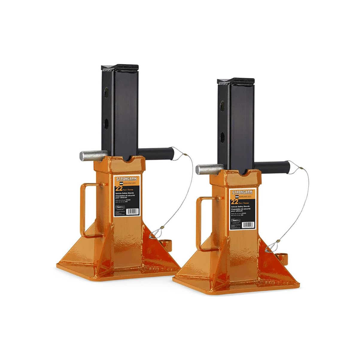 Strongarm 22 Ton Safety Stand Set - Pin Style Jack Stands for Trucks ...