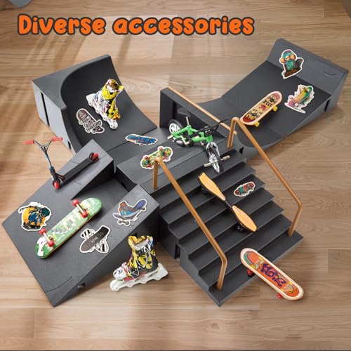Stimmungs Finger Skateboard Ramps Sets DIY Assembly Mini Finger ...