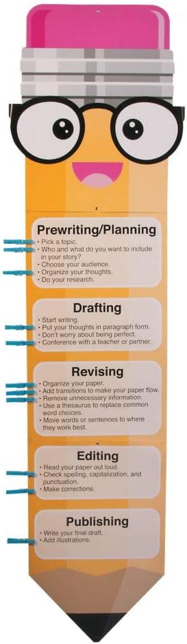 Amazon.com: Fun Express Writing Process Chart Set - 31 Pieces ...